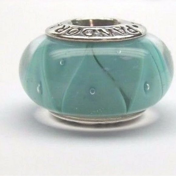 Pandora | Jewelry | Pandora Blue Looking Glass Triangle Murano Glass ...